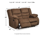 Tulen Reclining Loveseat | Canales Furniture