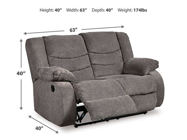 Tulen Reclining Loveseat | Canales Furniture