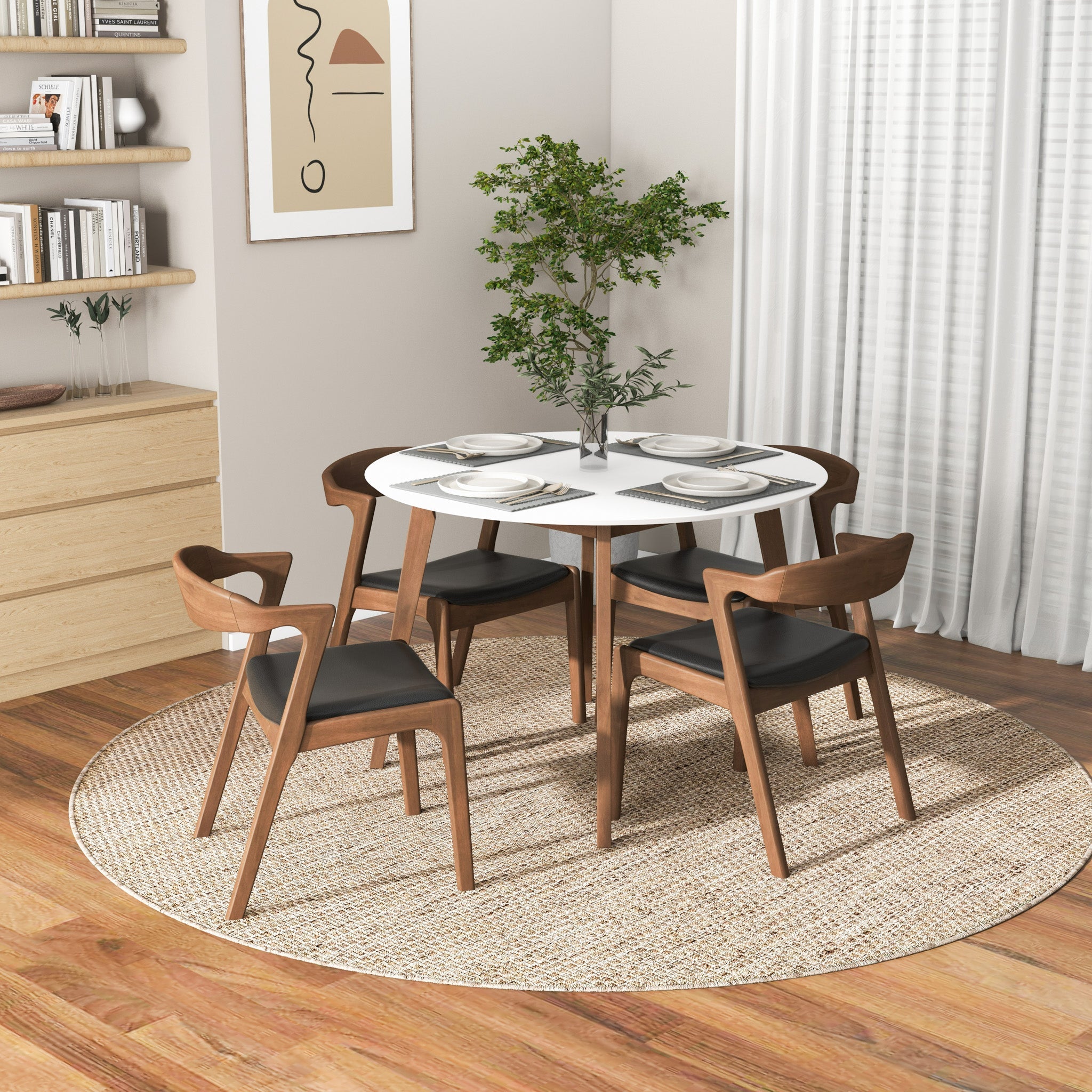 Alina Dining Table (White) – Canales Furniture