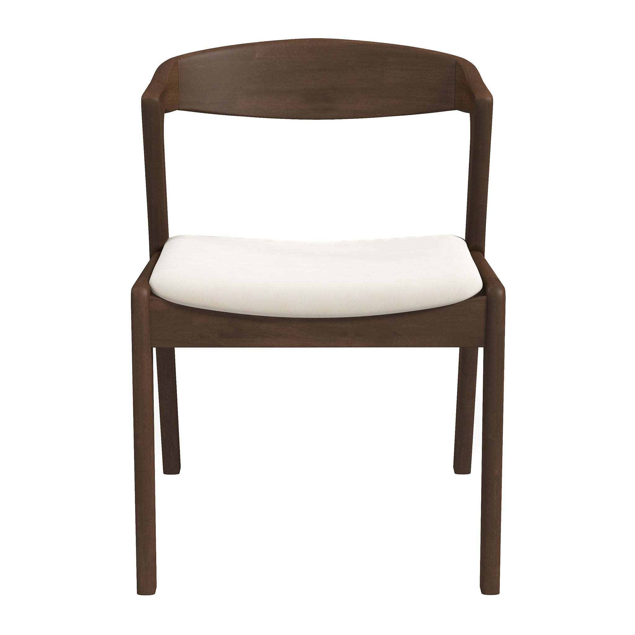 Dakota Solid Wood Cream Velvet Dining Chair (Set Of 2) – Canales Furniture