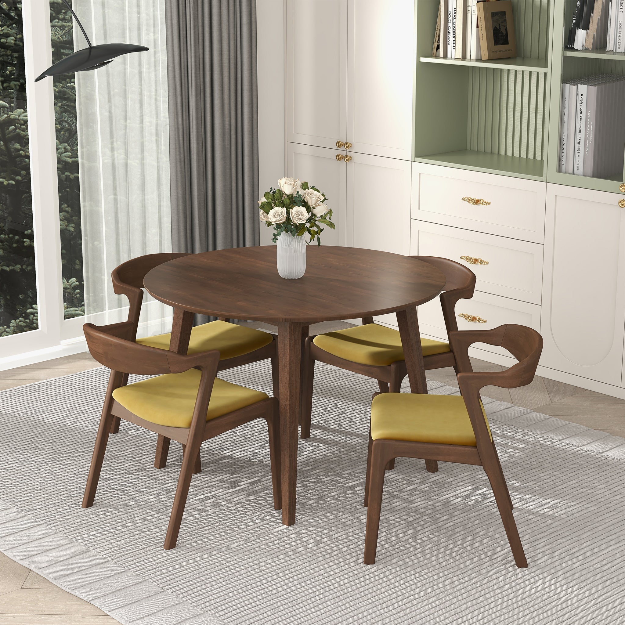 Lara Dining Table (Walnut) – Canales Furniture