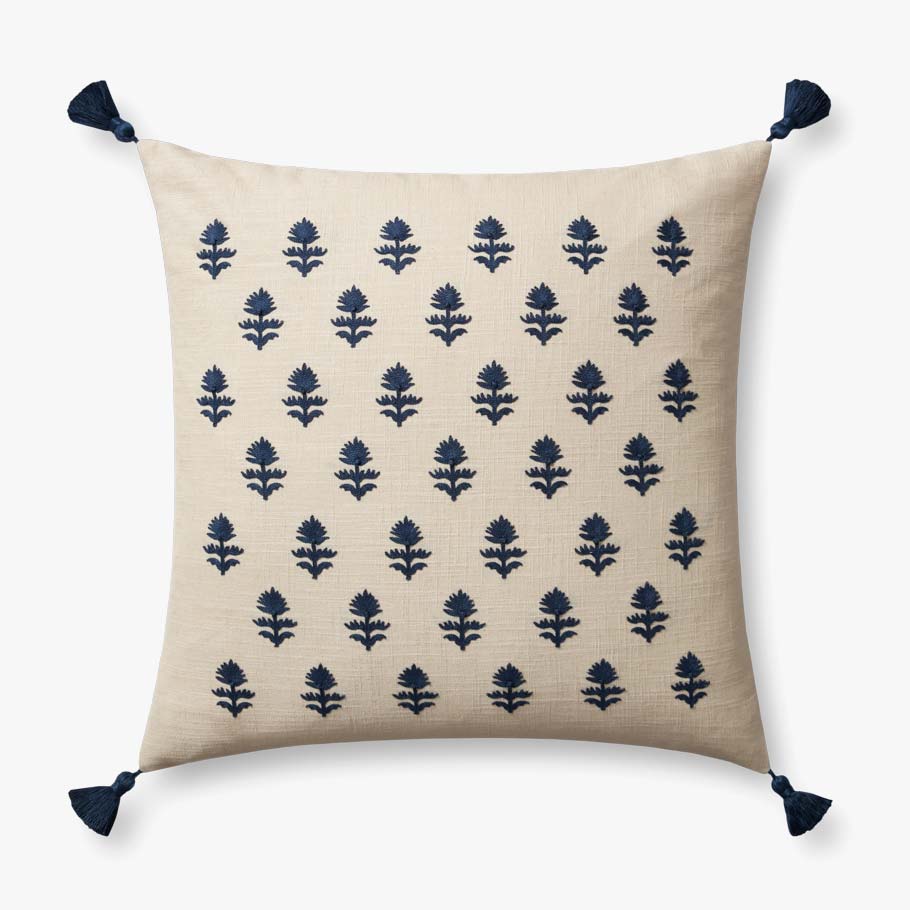 Magnolia Home by Joanna Gaines x Loloi Addison PMH0051 Beige / Navy ...
