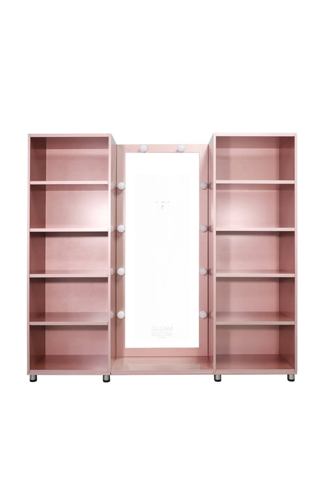 Charlotte Full Length Vanity Mirror with Columns | Canales Furniture