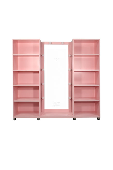 Charlotte Full Length Vanity Mirror with Columns | Canales Furniture