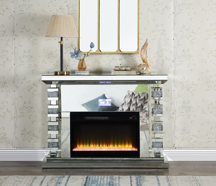 Noralie Glam Fireplace with Bluetooth – Canales Furniture