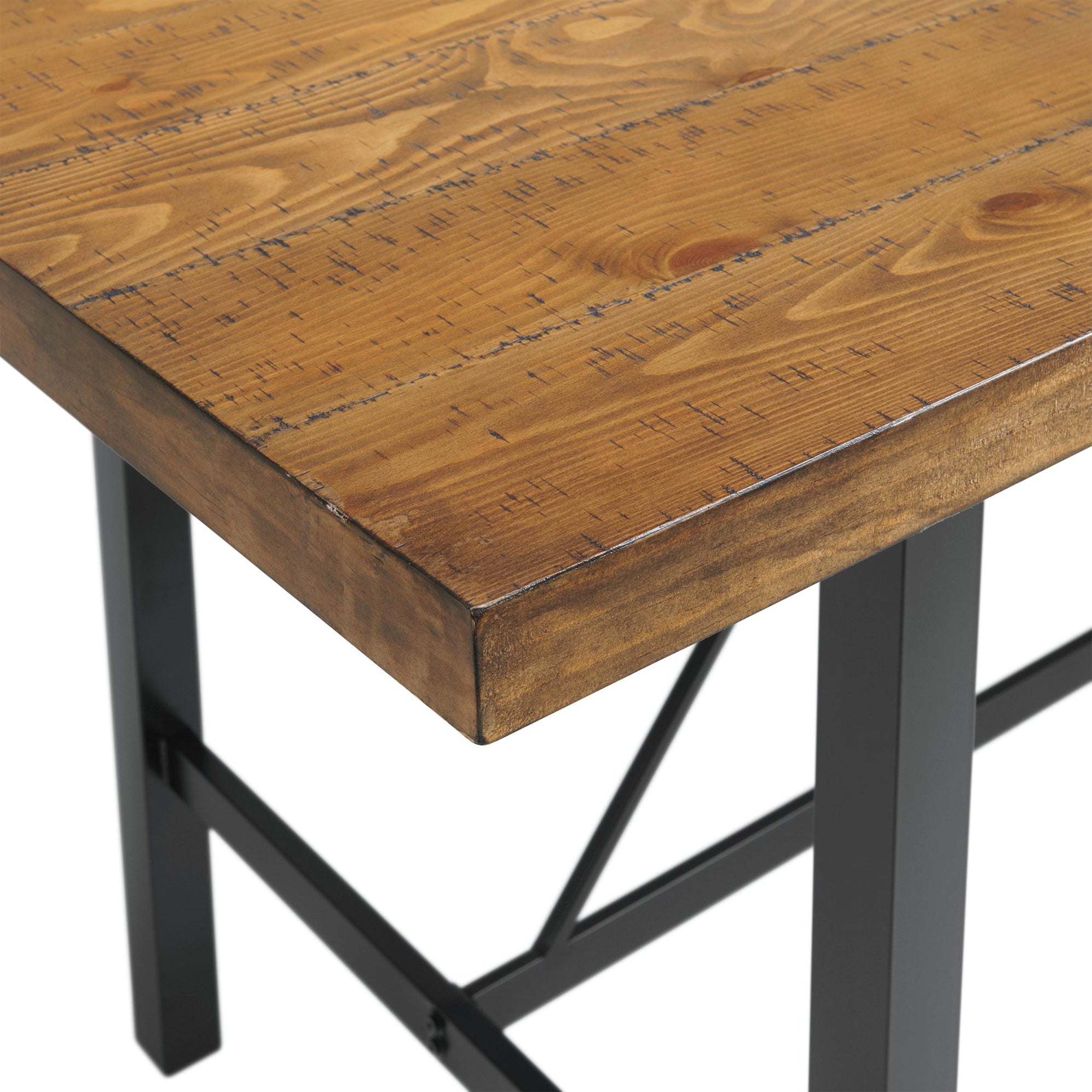 Melton Rectangular Brown Counter Table | Canales Furniture